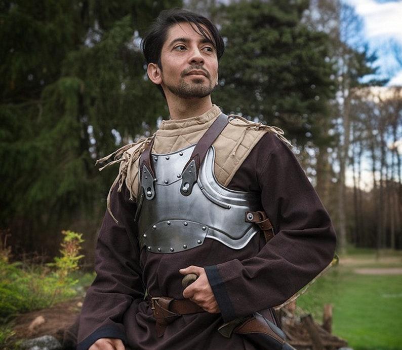Medieval Armor Fantasy Merc Light Armor Chestplate, Warrior Steel ...