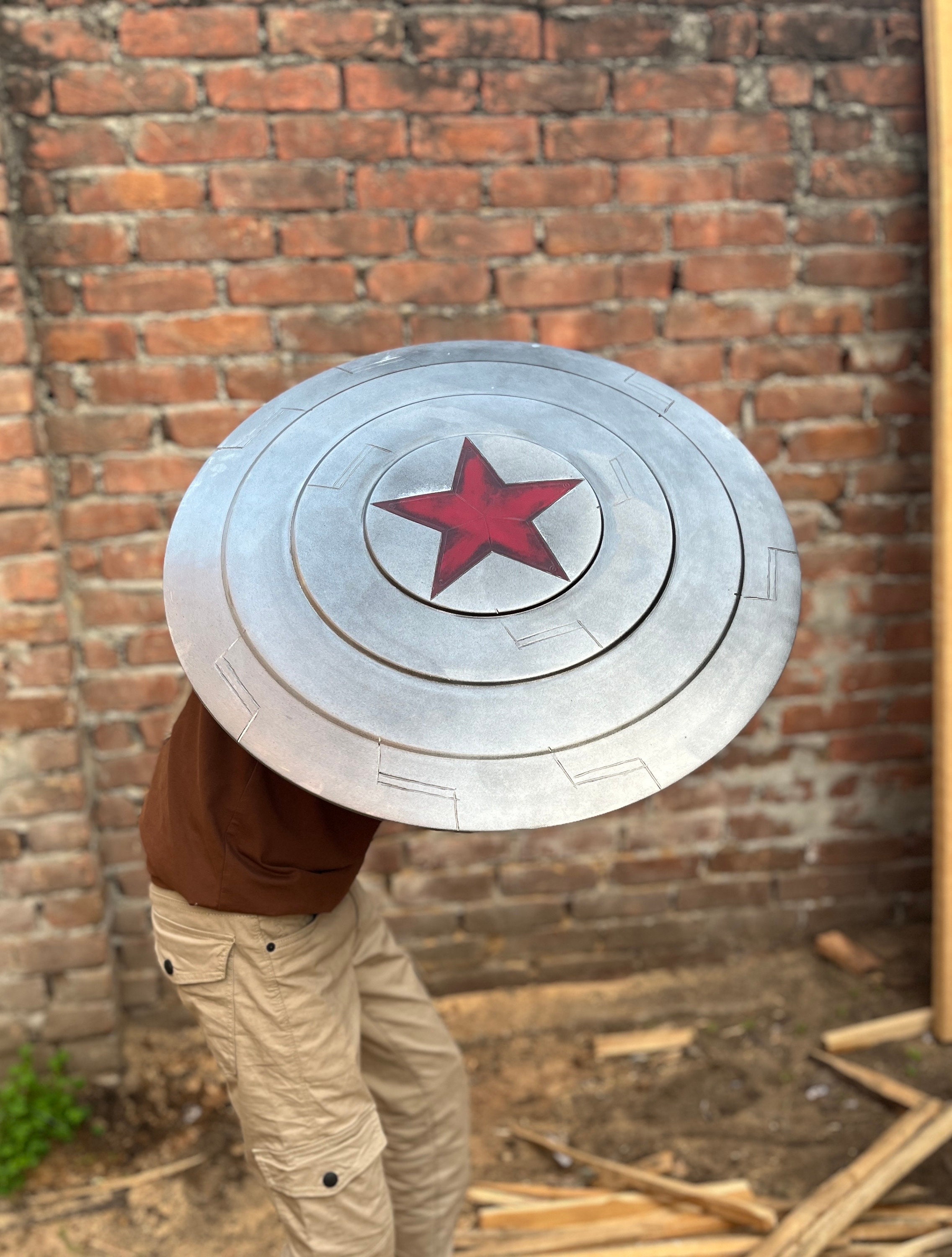 Captain America Bucky Custom Design Shield Collectible Décor Legend ...