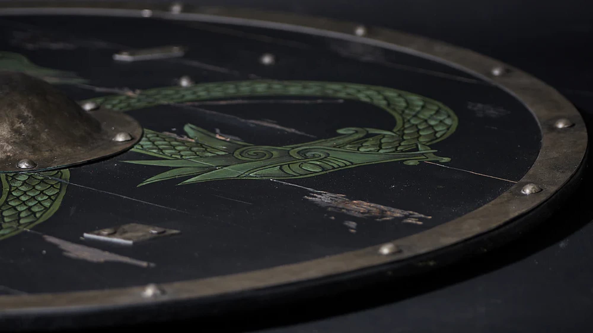 Serpent Viking Shield: Handcrafted for Knights of Valhalla Unique Gift ...