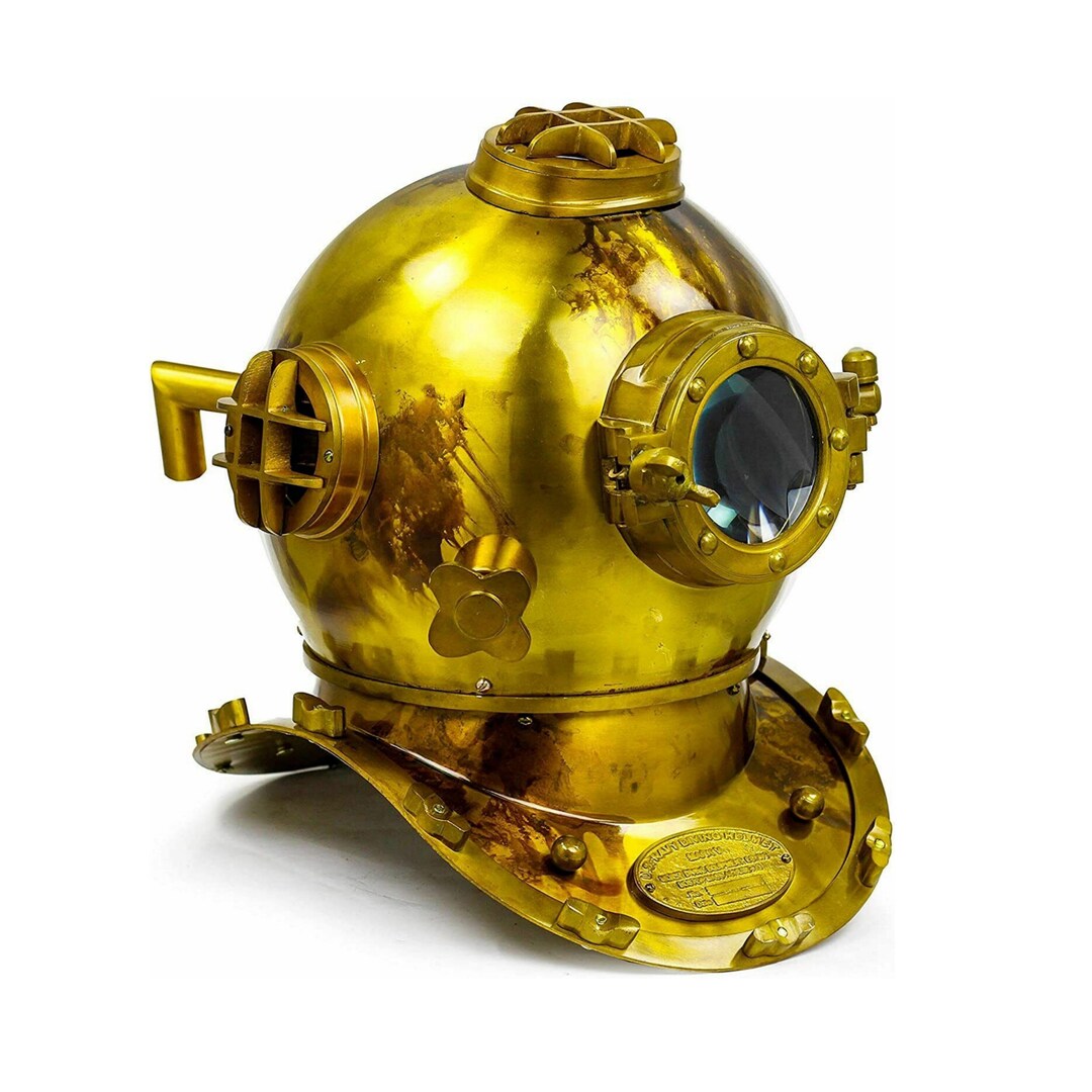Diving Helmet US Navy Mark V Helmet Deep Sea Marine Diver Scuba Divers ...