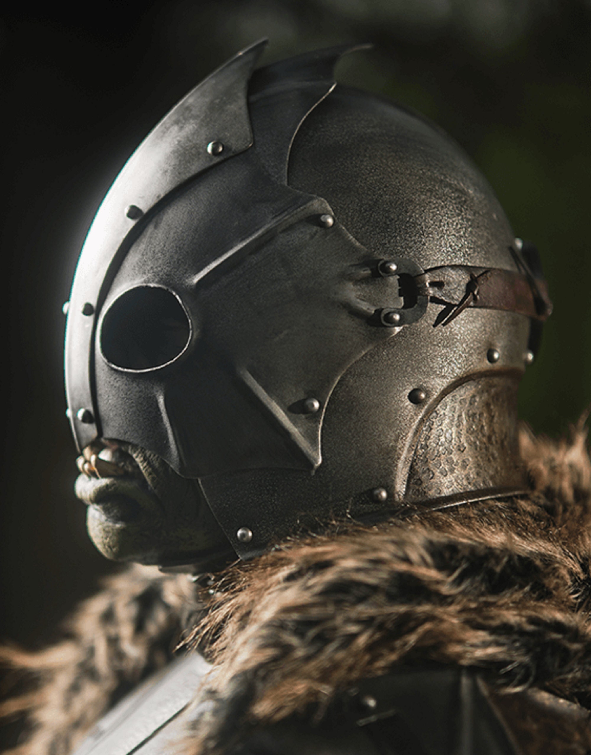 Viking Helmet Raider Helmet Epic Dark/rust for Halloween Costume & Cosplay Realistic Viking ...