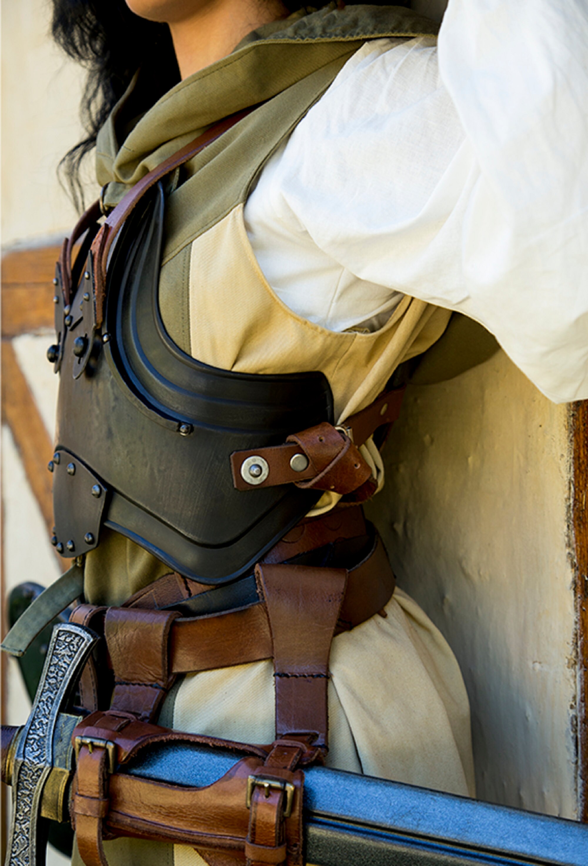 Medieval Armor Fantasy Merc Light Armor Chestplate, Warrior Steel ...