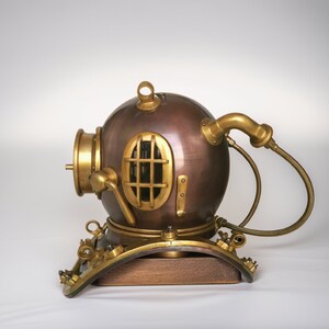 Handcrafted US Navy Miller Dunn Mark V Diving Helmet - Rare Collectible ...