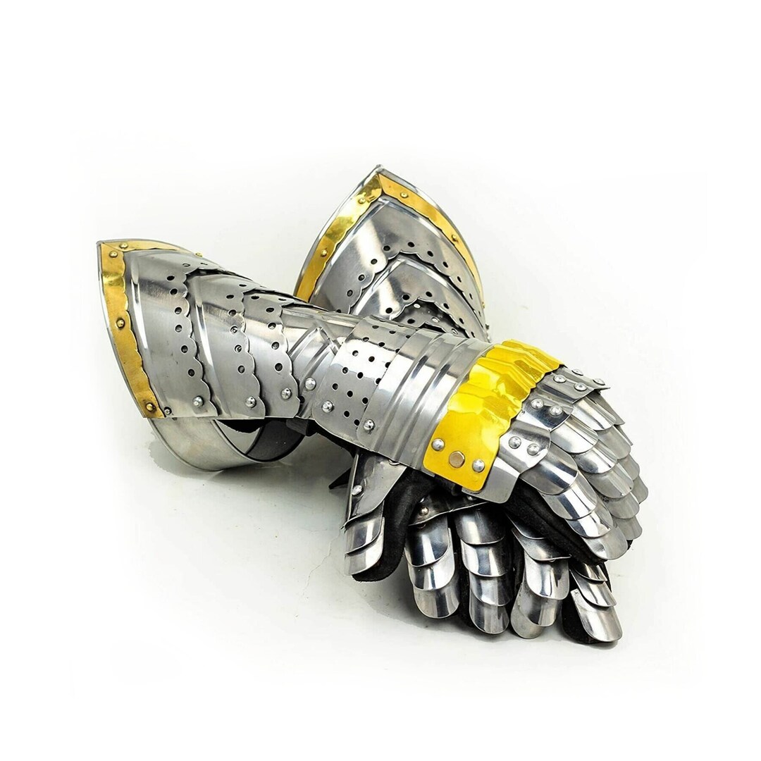 Medieval Armor Gauntlet Gloves L SCA LARP Wearable Gloves L Halloween ...