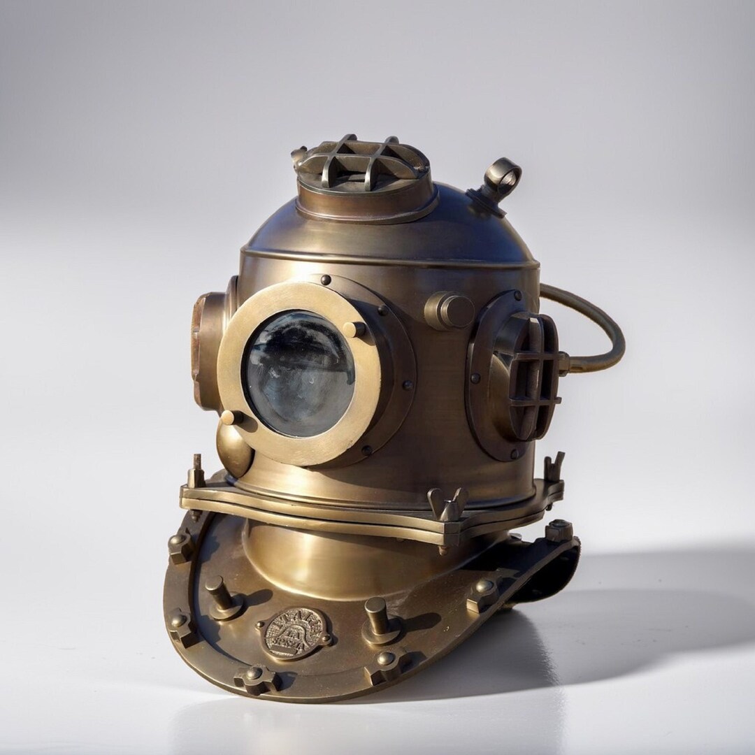 Handmade US Navy Miller Dunn Mark V Diving Helmet Replica - Antique ...