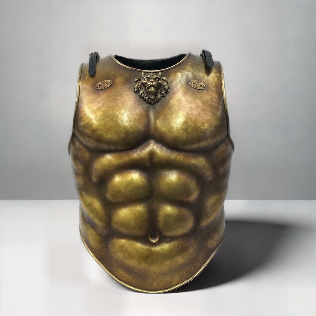 Celestial Guardian: Handmade Steel Antique & Brass Roman Cuirass ...
