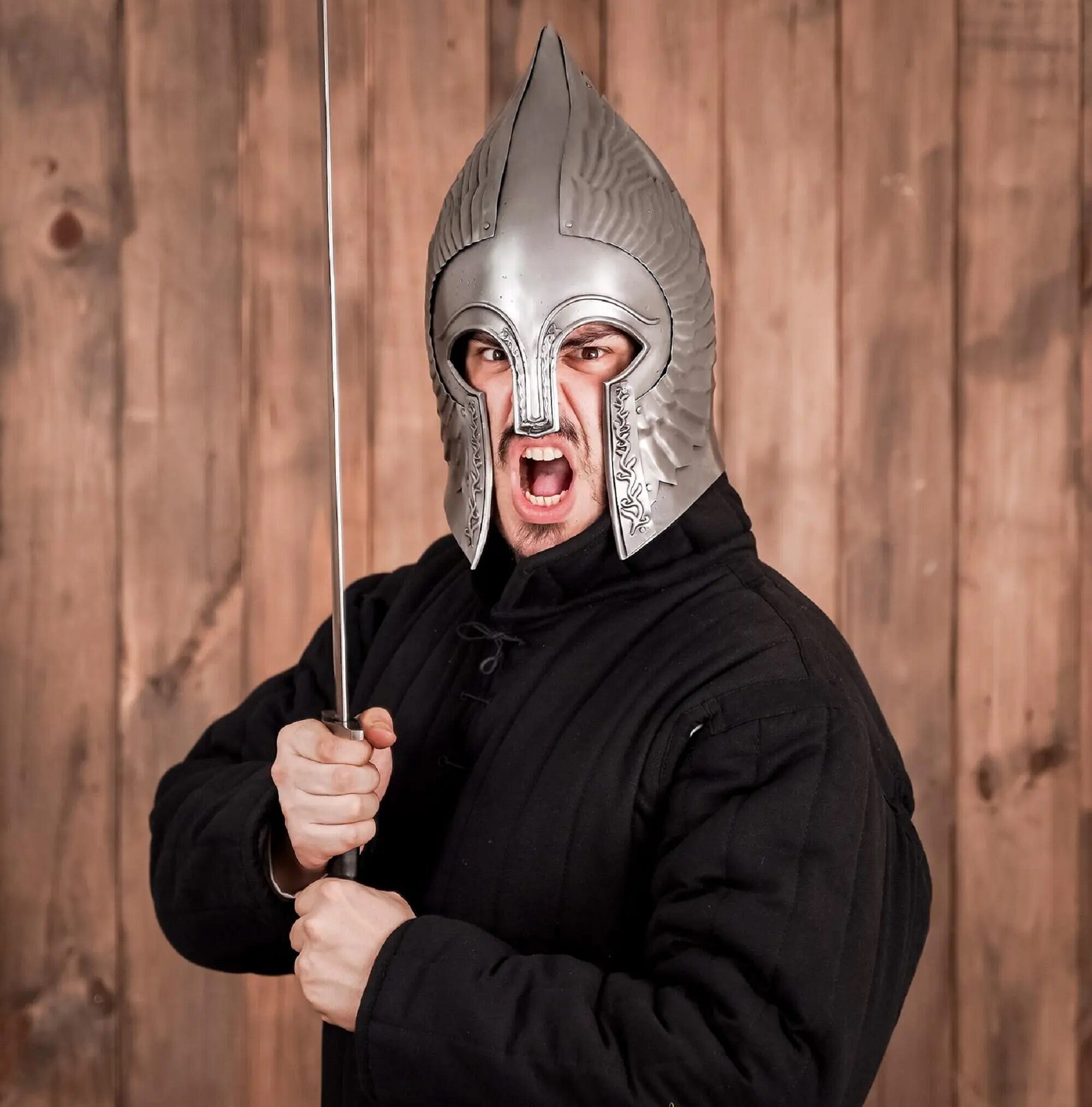 Bird Design Helmet Medieval Helmet With Etching - Ideal Gift | Faramir ...