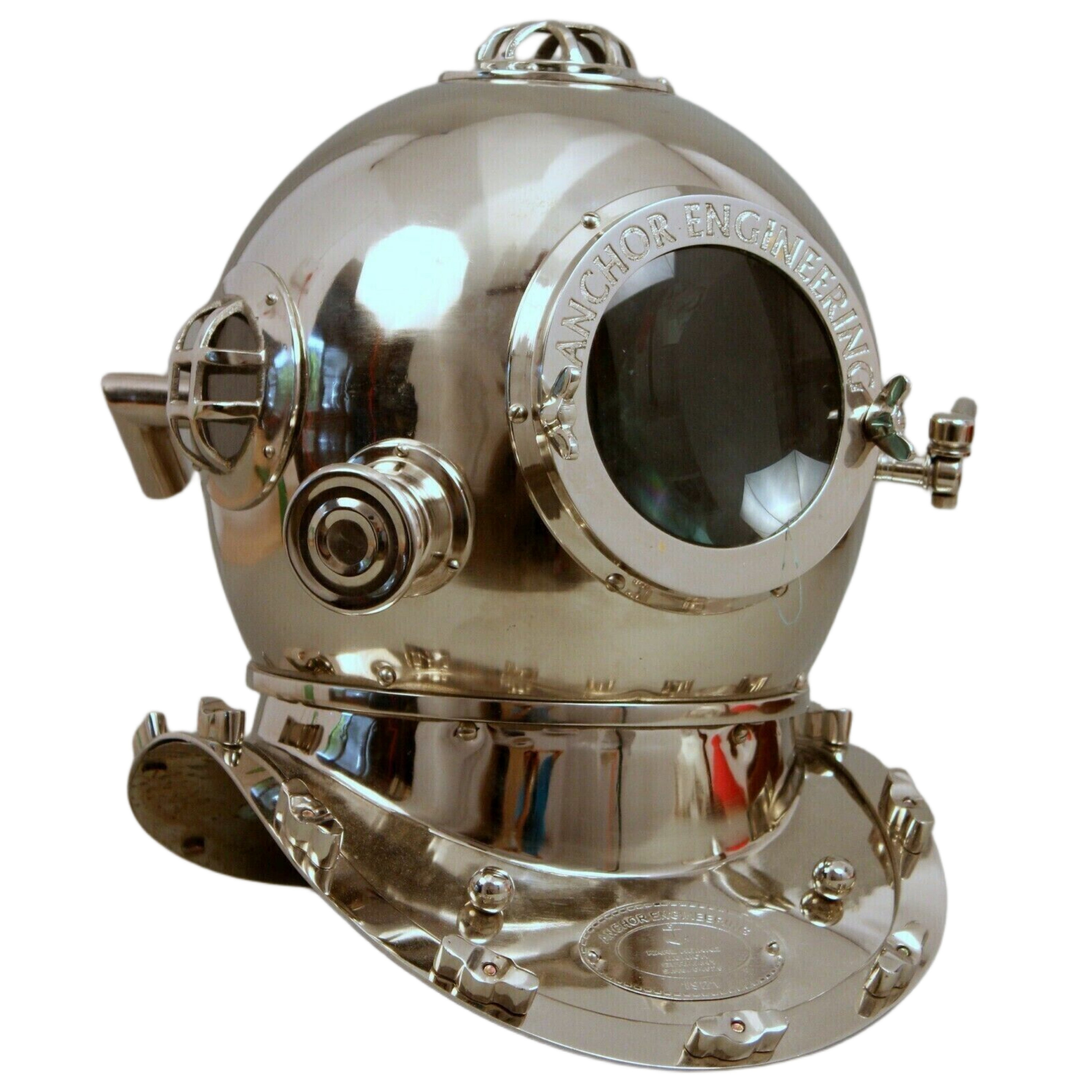 Diving Helmet Silver Scuba US Navy Mark V Helmet Deep Sea Marine Helmet ...