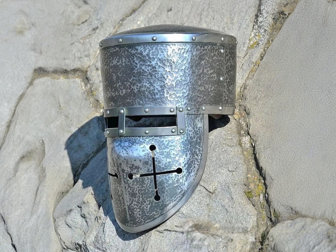 Custom Medieval Armor Helmet 18 Gauge Steel Knight Cosplay for Decor ...