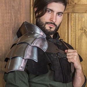 Mordred Single Pauldron Metal Blank Medieval Armor Shoulder for Cosplay ...