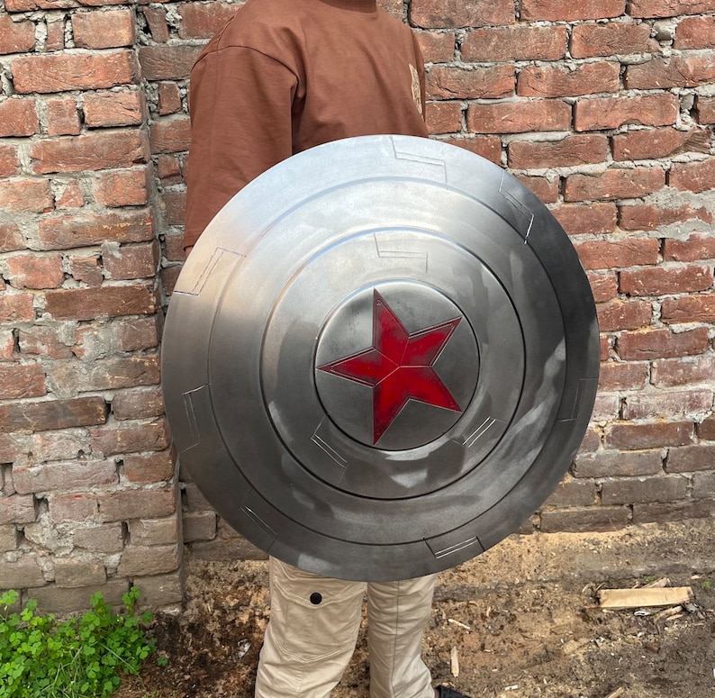 Captain America Bucky Custom Design Shield Collectible Décor Legend ...