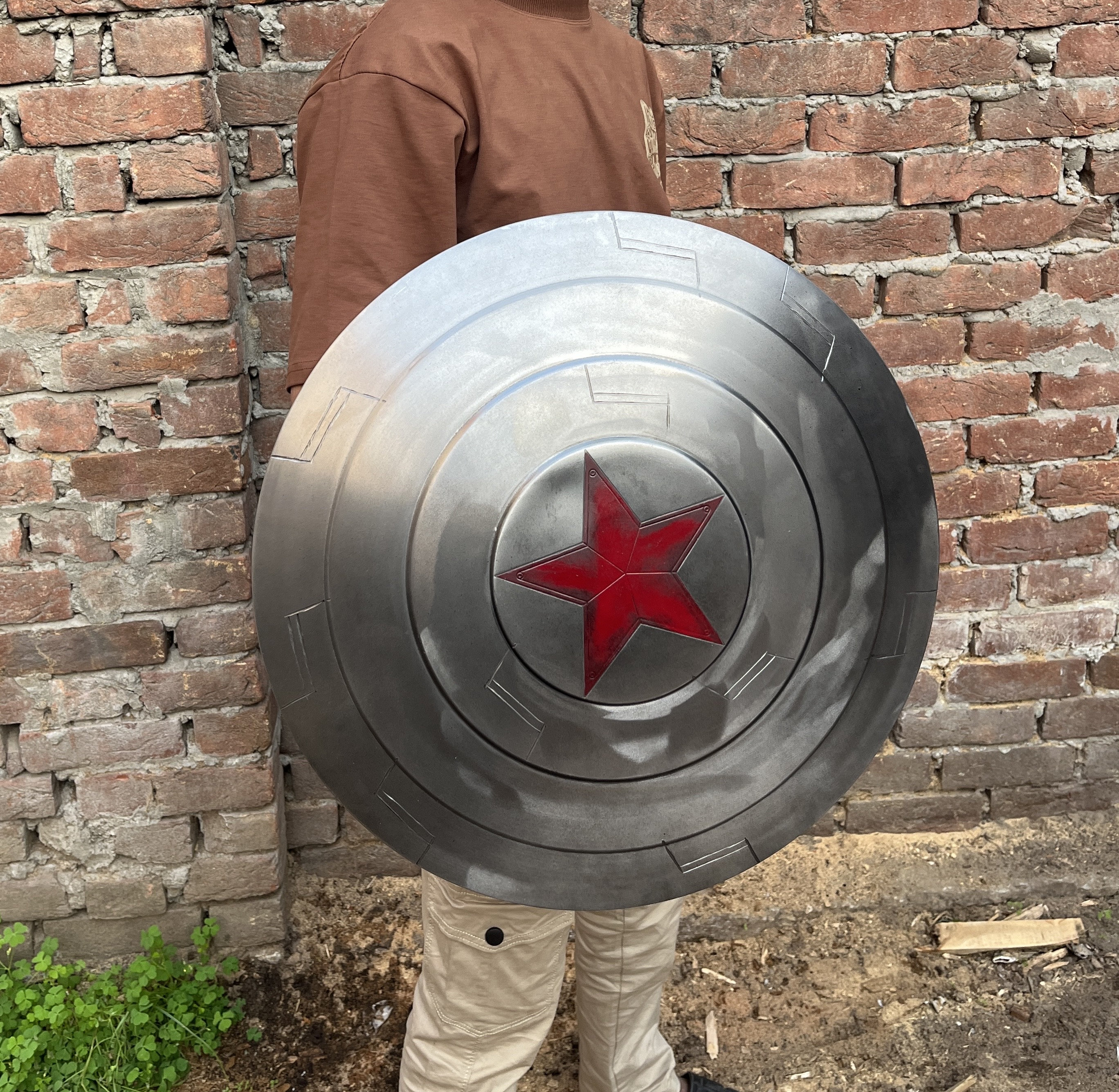 Captain America Bucky Custom Design Shield Collectible Décor Legend ...