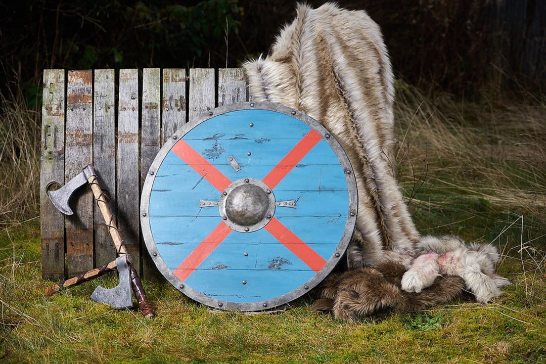Rollo Sigurdsson, Wooden Viking Shield - Knight Valhalla Shield Wall ...