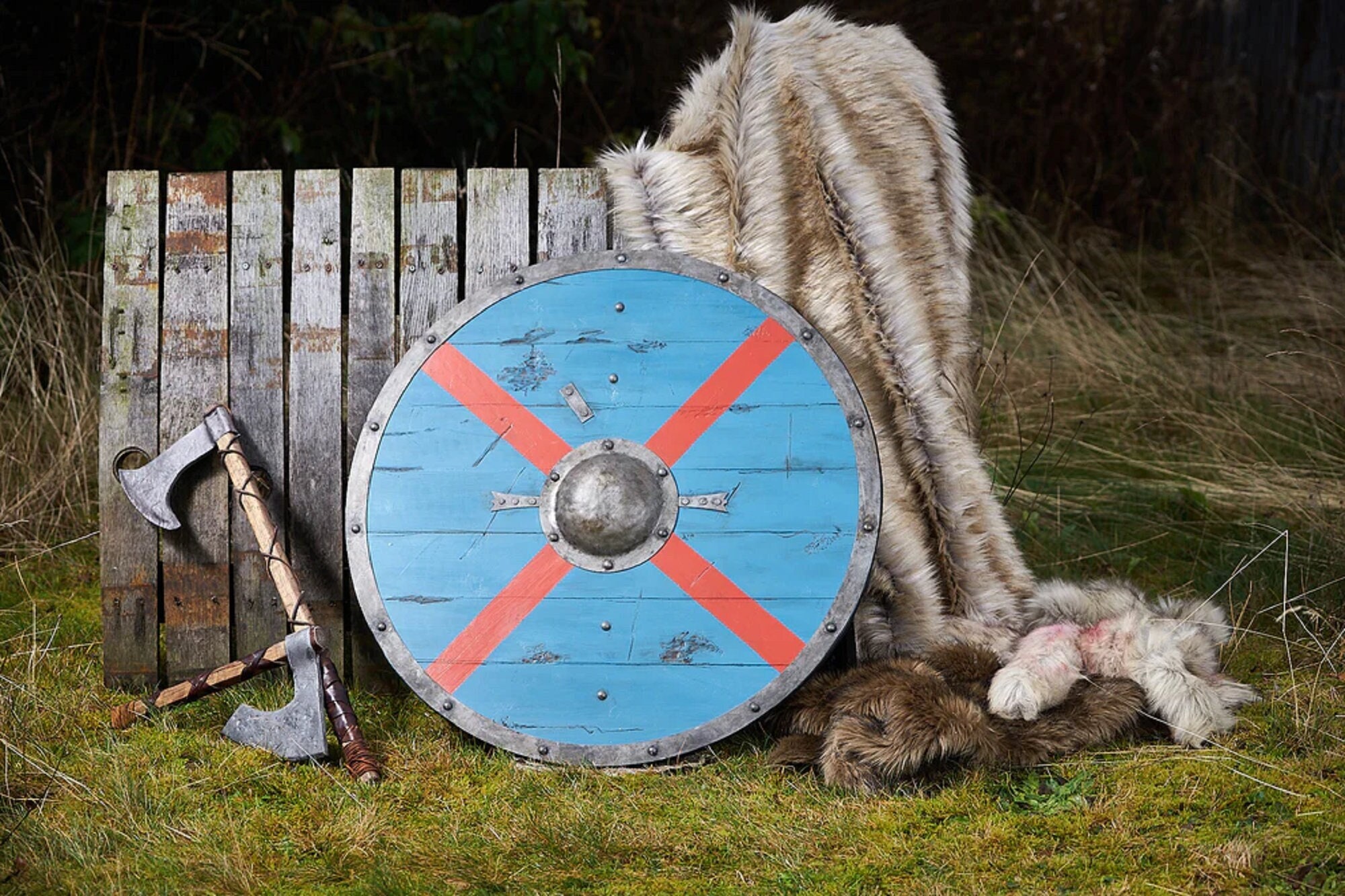 Rollo Sigurdsson, Wooden Viking Shield Knight Valhalla Shield Wall ...