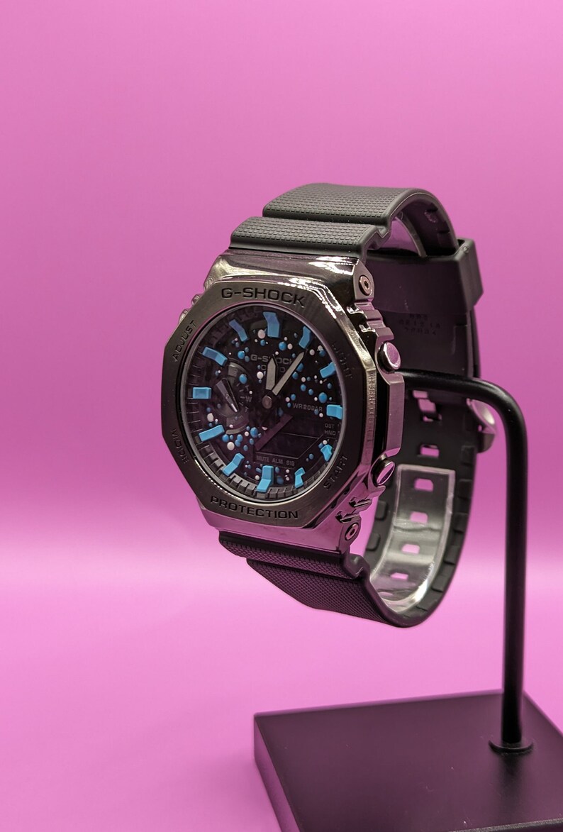 Custom Casio G-shock Painted by Hand Blue Stars GM-2100 Casioak 44mm - Etsy
