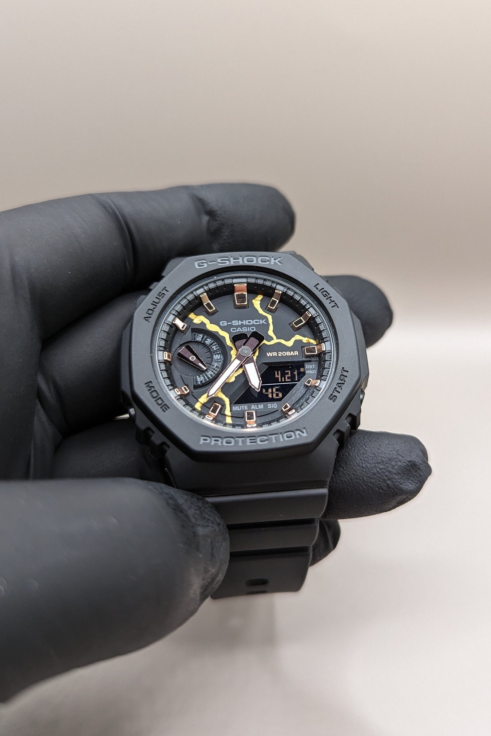 Custom Casio G-shock Painted by Hand Kintsugi GMA-S2100 Casioak 42mm - Etsy