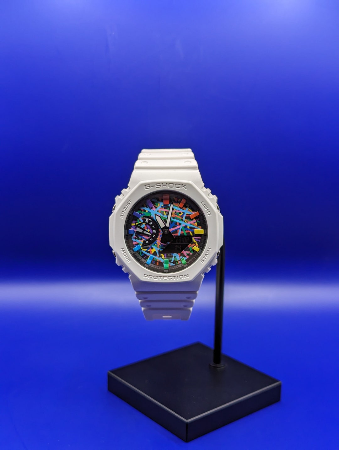 Custom Casio G-shock Painted by Hand - Colors - GA-2100 Casioak 44mm - Etsy
