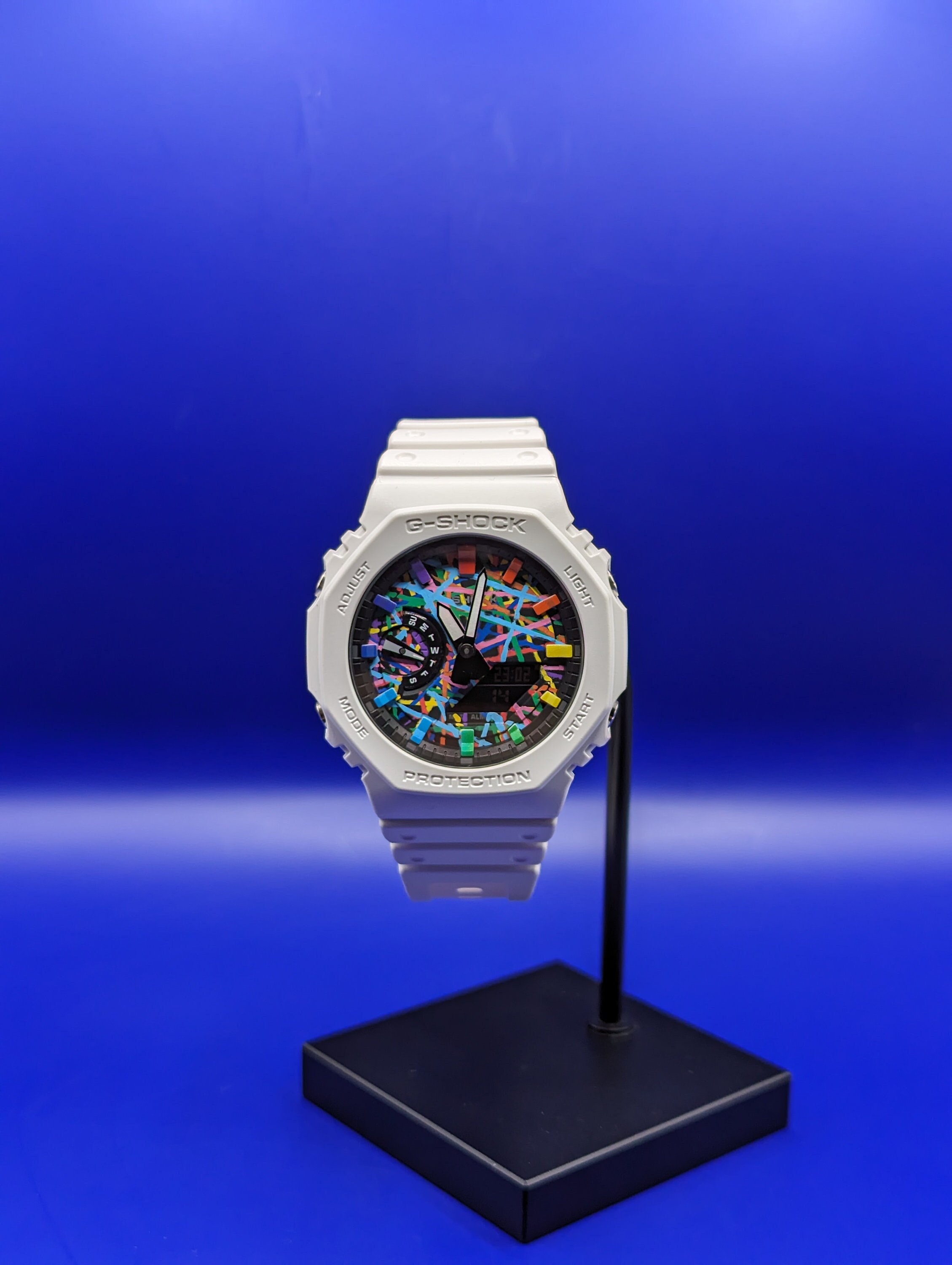 Custom Casio G-shock Painted by Hand - Colors - GA-2100 Casioak 44mm - Etsy