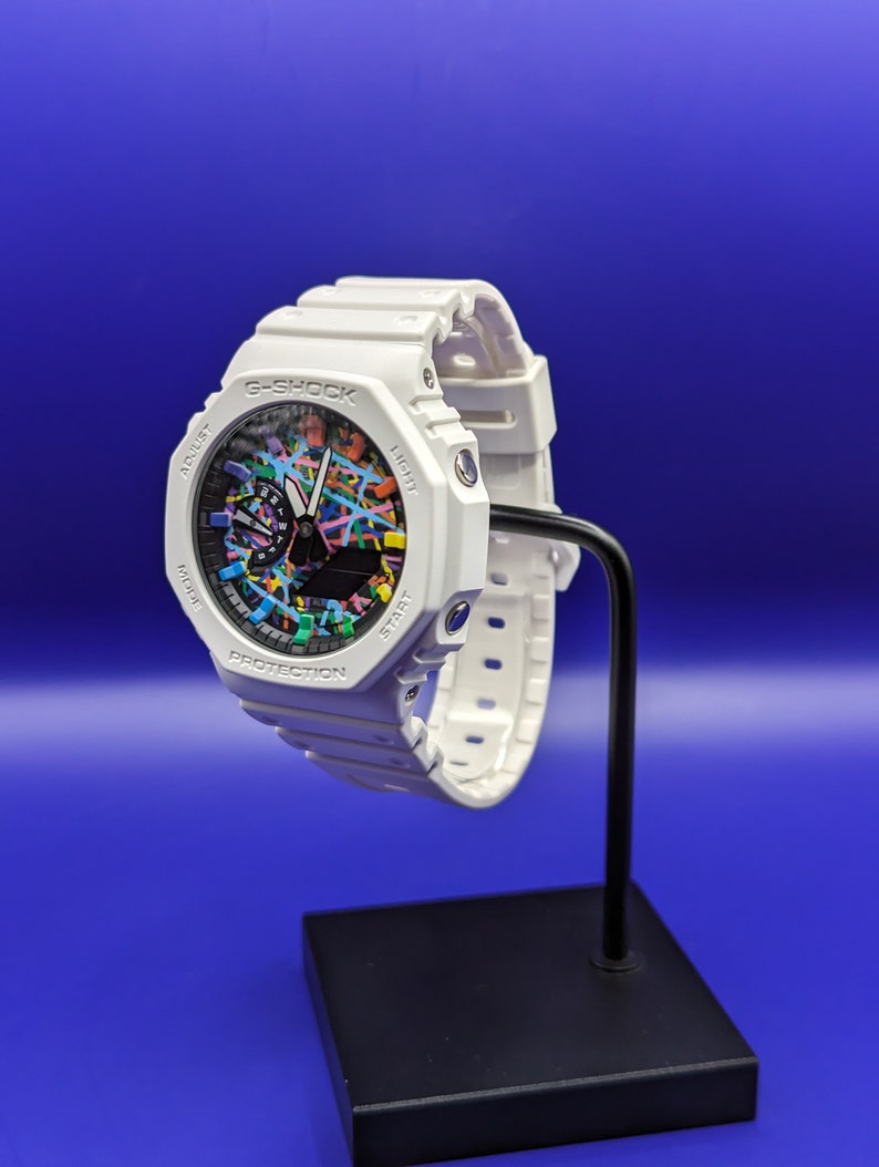 Custom Casio G-shock Painted by Hand Colors GA-2100 Casioak 44mm - Etsy