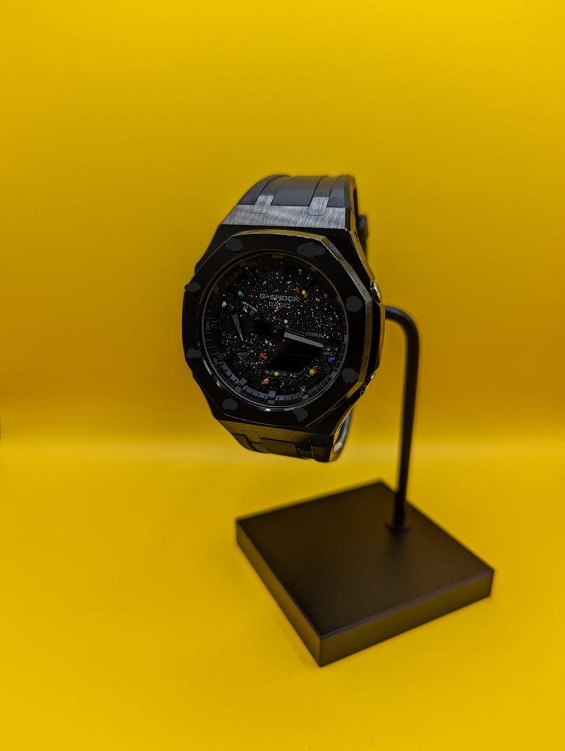 Custom Casio G-shock Painted by Hand - Galaxy - GA-2100 Casioak 44mm - Etsy