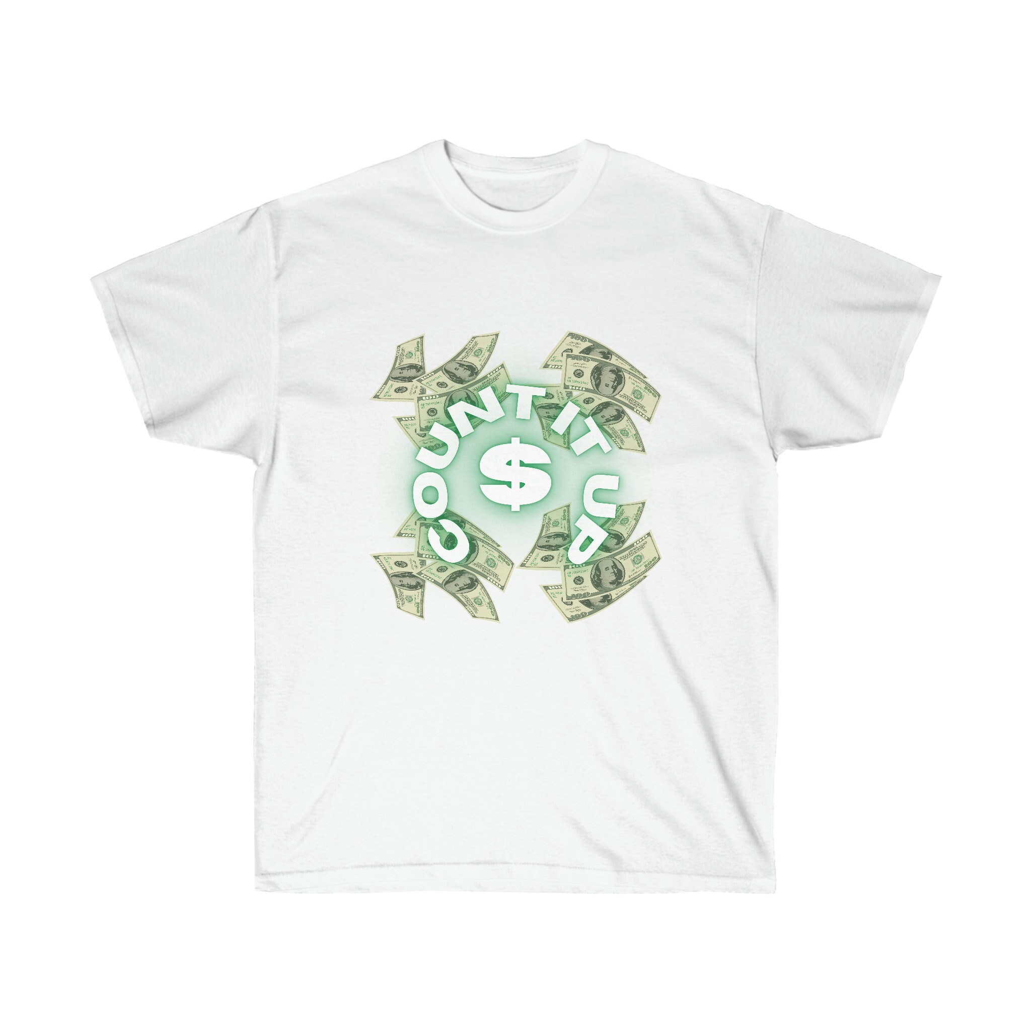 Men's Graphic T-shirt, Urban Tee for Men, Graphic Money T-shirt, Modern ...
