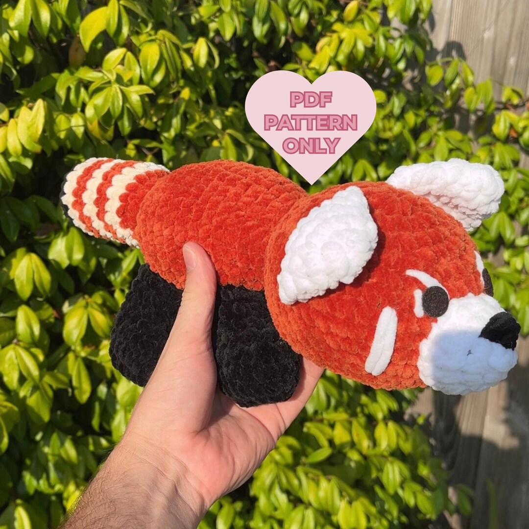 Crochet Red Panda Pattern PDF Download Beginner Friendly Amigurumi - Etsy