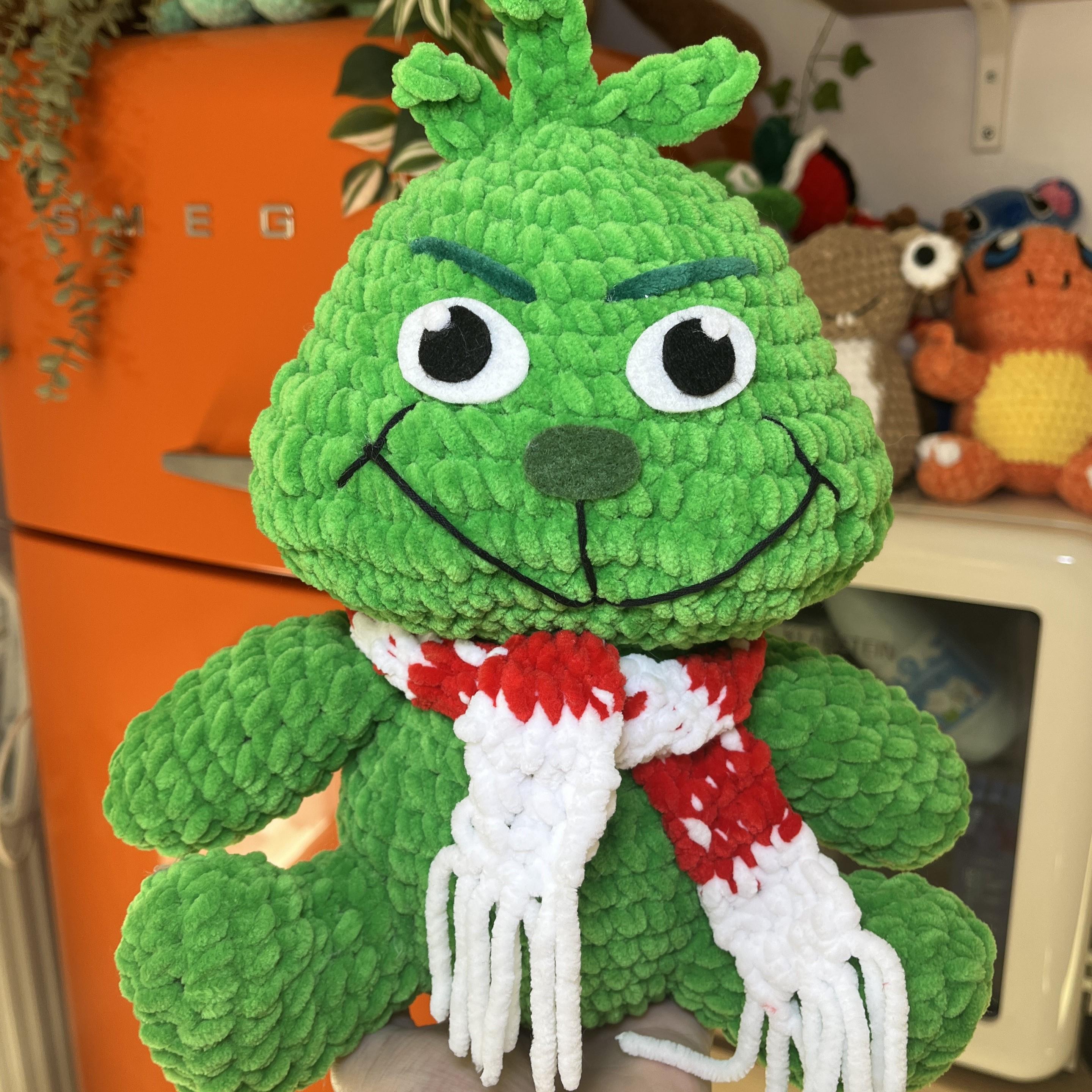 Crochet Grinch Pattern PDF Download Beginner Friendly Amigurumi - Etsy