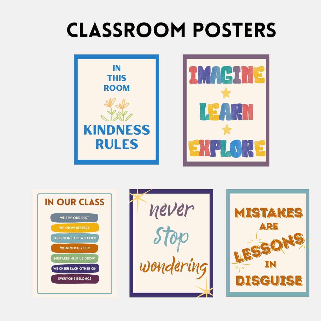 Classroom Affirmation Prints: Inspirational Decor for Teachers (PDF ...