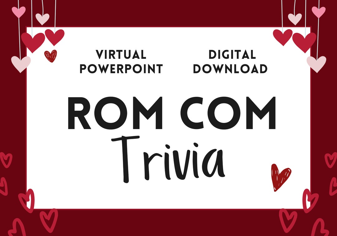 Rom Com Trivia Digital Download | Trivia Game | Bridal Shower Games ...