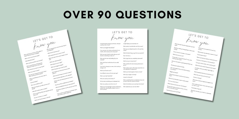 Get to Know You Questions | Party Games | Network Events | Corporate ...