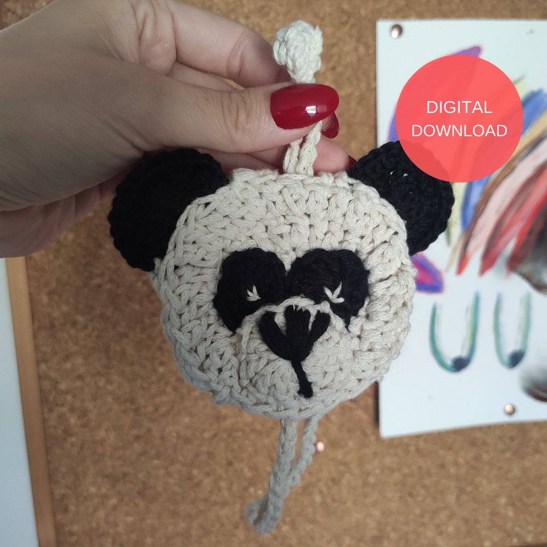 Panda Keychain Crochet PATTERN, - Etsy