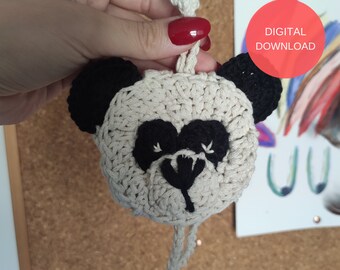 Amigurumi Panda Keychain Crochet Pattern - Etsy