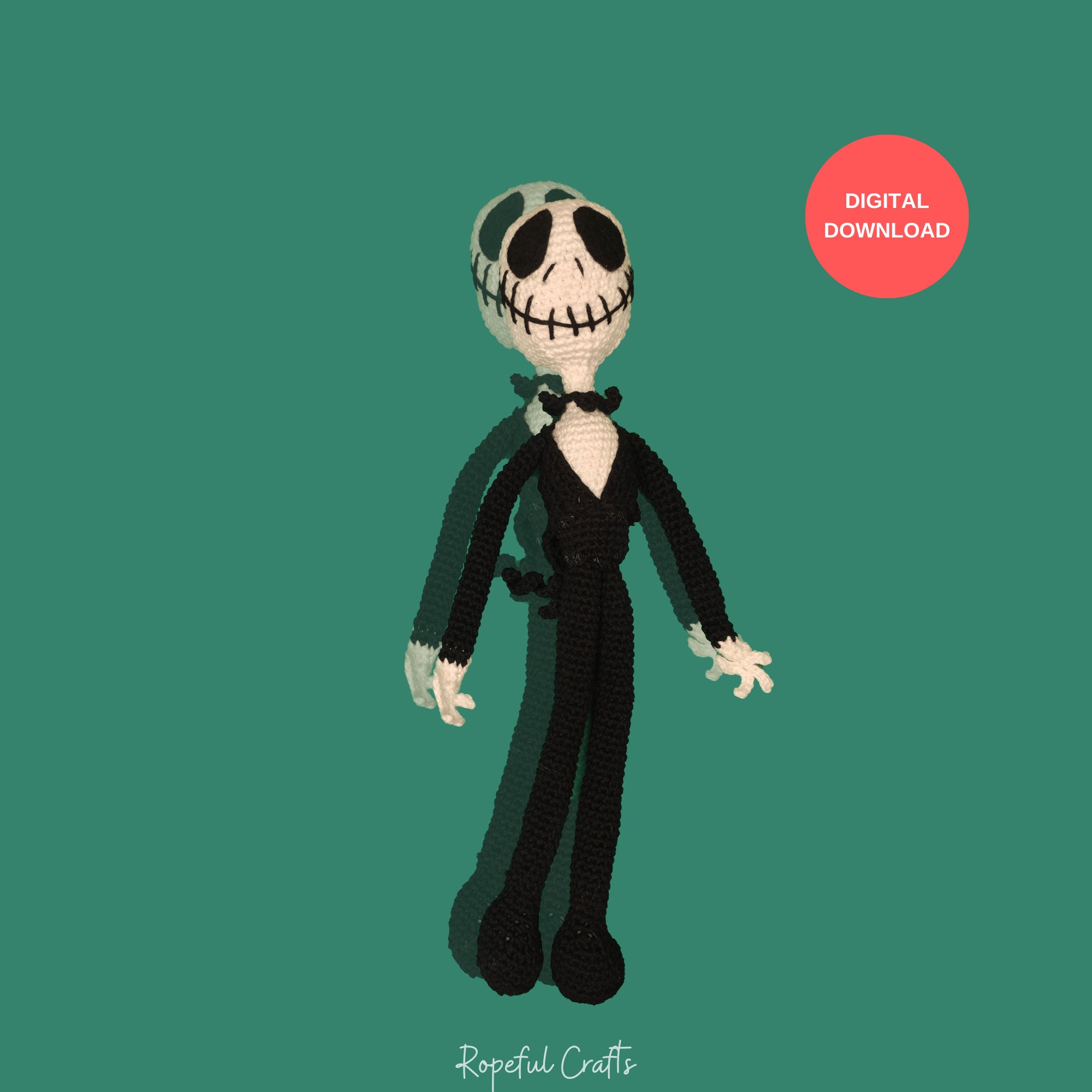 Jack Skellington Crochet Pattern Jack Skellington Amigurumi Kit Jack ...