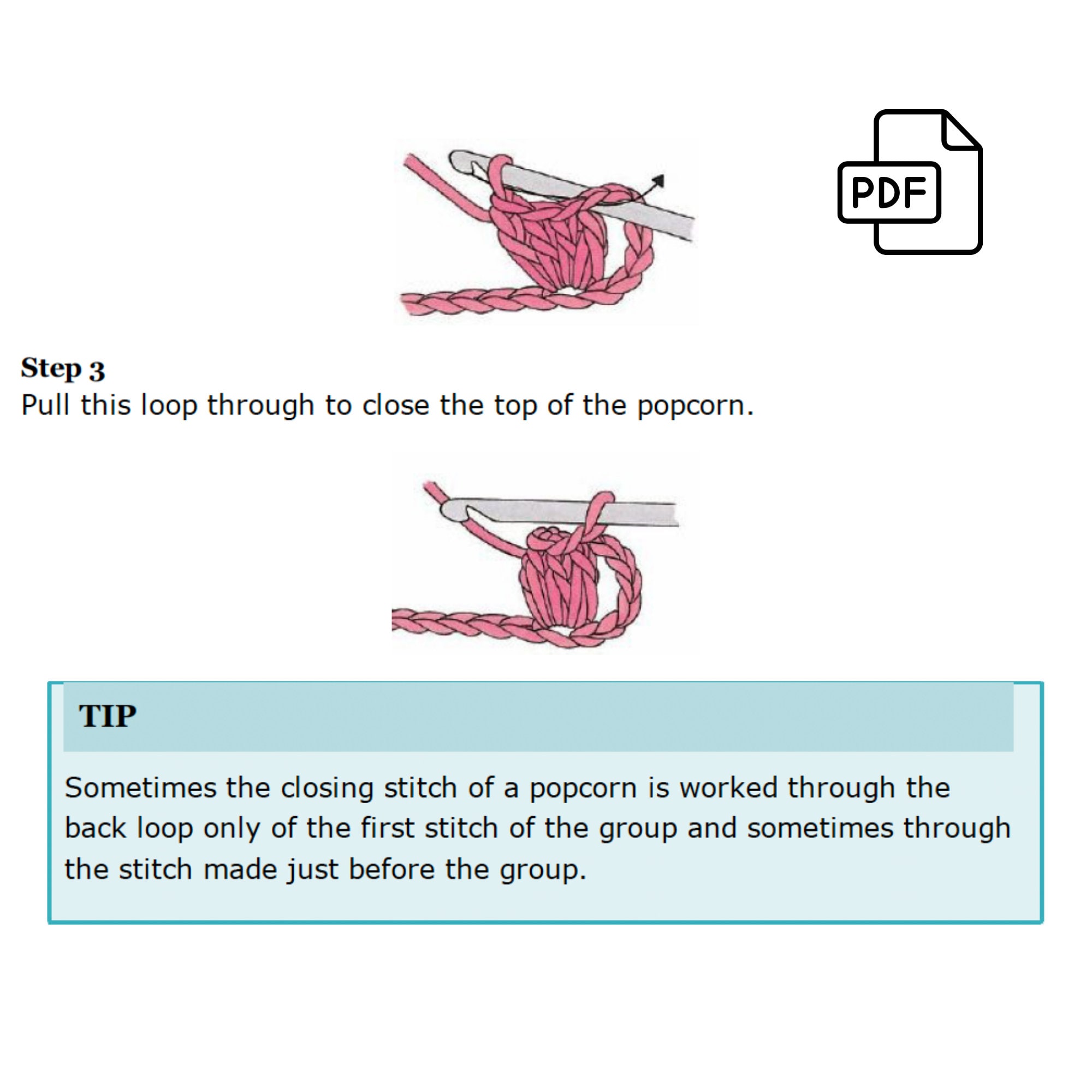 Crochet Resources, PDF Download Crochet Tutorial, Crochet Stitches ...