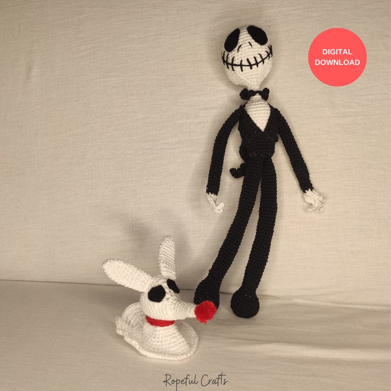 Jack Skellington Crochet Pattern: Sally & Zero Amigurumi Kit (PDF) - Etsy