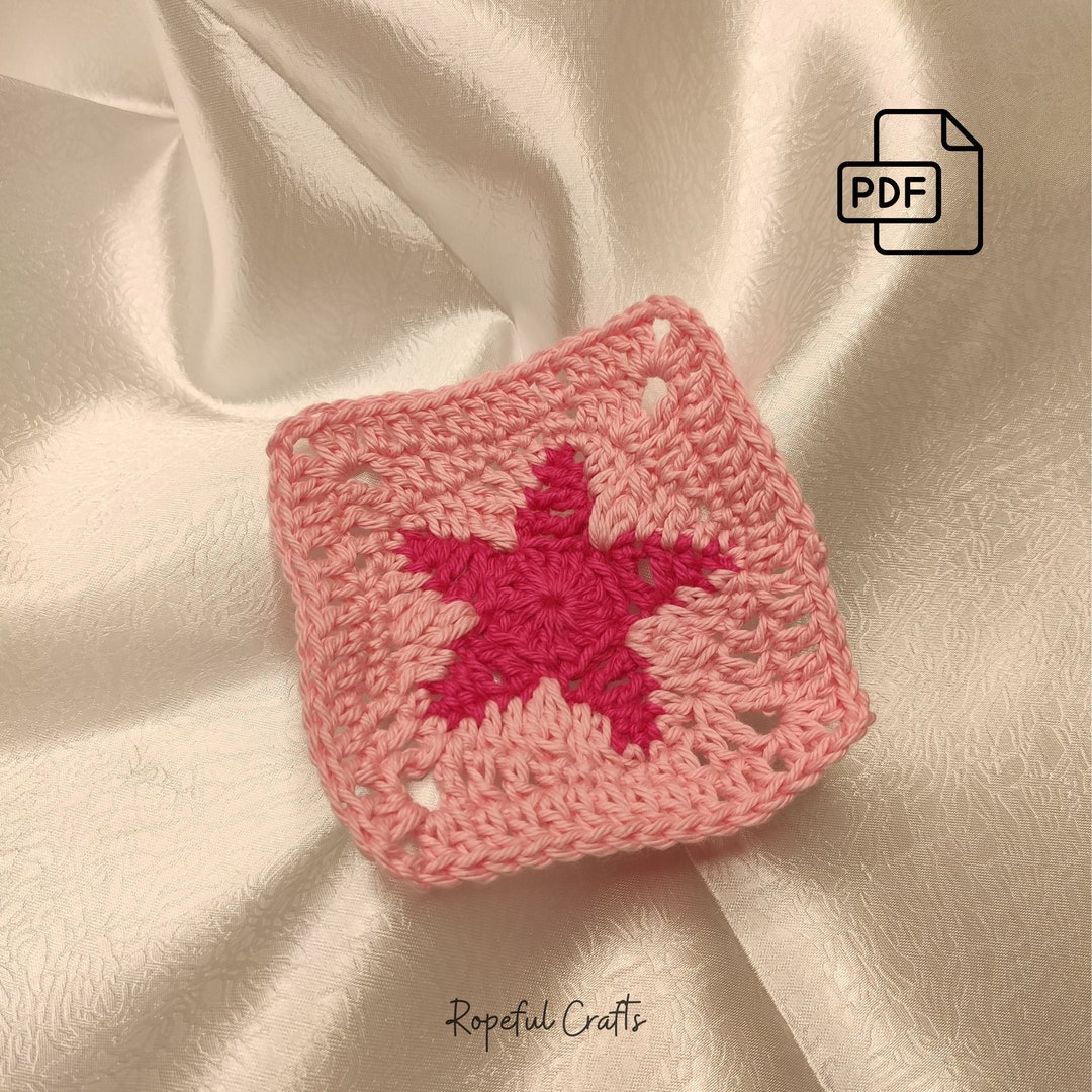 Star Crochet Granny Square Pattern: Beginner-friendly (PDF Pattern) - Etsy