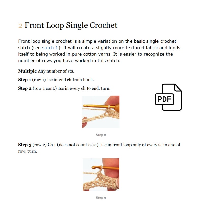 Crochet Resources, PDF Download Crochet Tutorial, Crochet Stitches ...