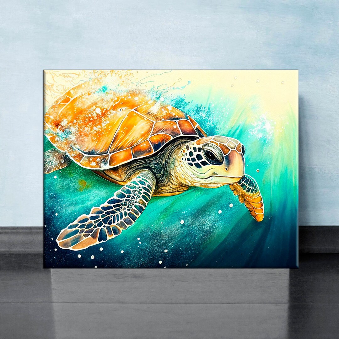 Turtle Wall Art, Sea Turtle Decorative Frame, Sea Turtle, Turtle Wall ...