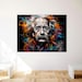 Albert Einstein Graffiti Portrait - Celebrity Decorative Canvas Wall ...