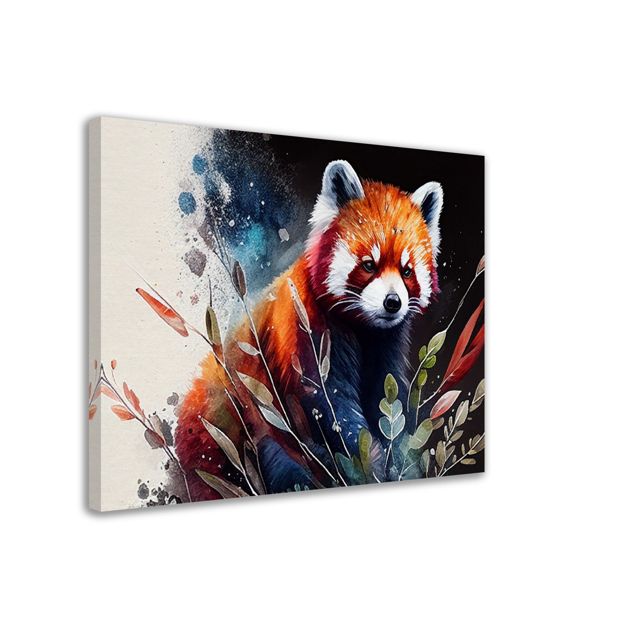 Red Panda Watercolor Canvas Cute Animal Painting Red Panda - Etsy