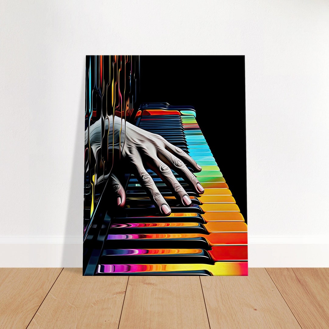 Piano Canvas, Musician Music Wall Art, Musician Decoration, Musician ...