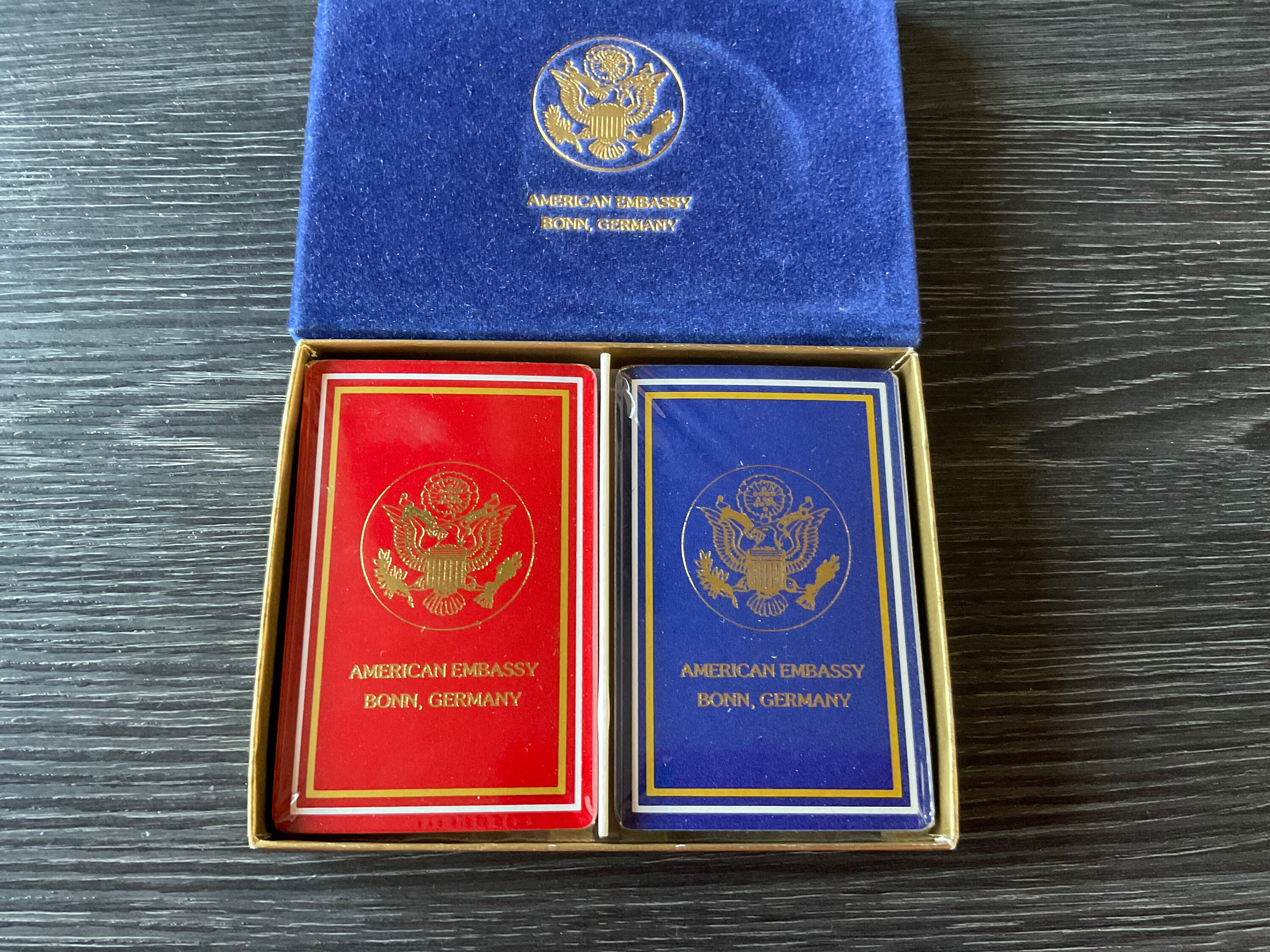 Vintage American Embassy Playing Cards Double Deck With Box Bonn ...