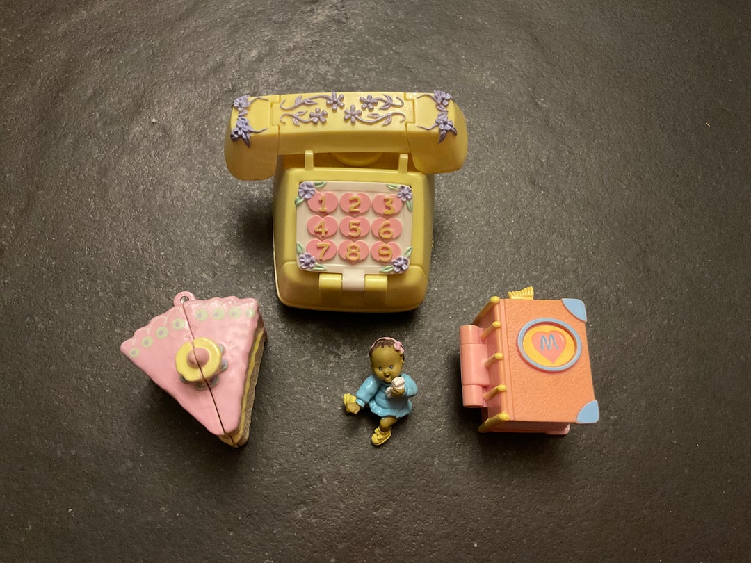 Polly Pocket-mimi and the Goo Goos Fun Phone 1994 Bluebird Playset + 2 ...