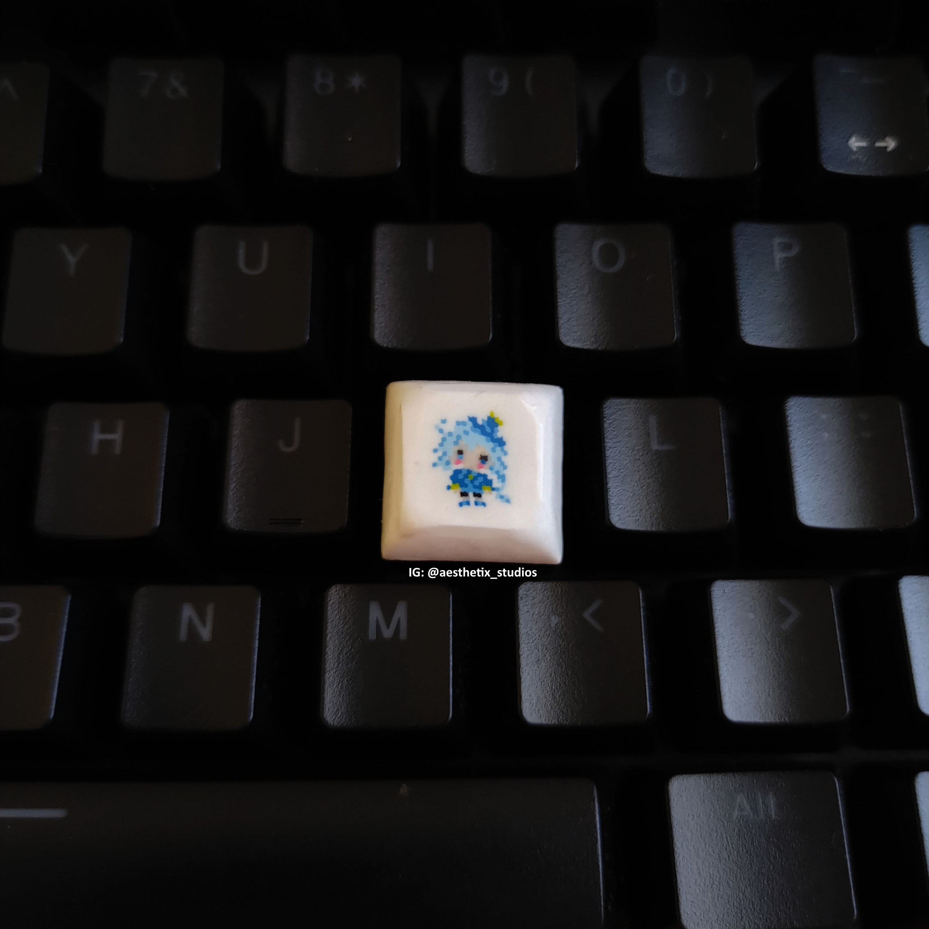 Pixelcap | Artisan Keycap Genshin Impact Furina Fontaine | Handmade ...