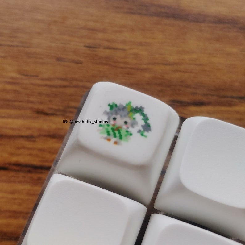 Pixelcap Artisan Keycap Genshin Impact Nahida Sumeru Handmade Polymer ...