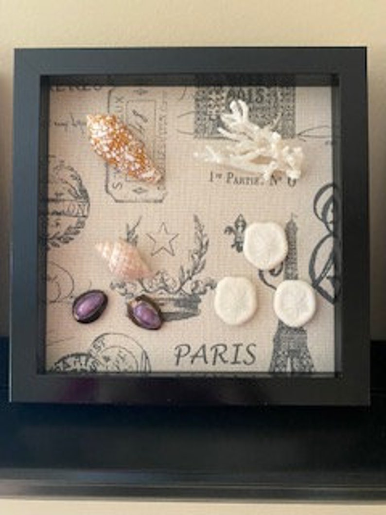 Coastal Wall Art Set of 3 Shell Wall Decor Handmade Beach Decor Shell ...