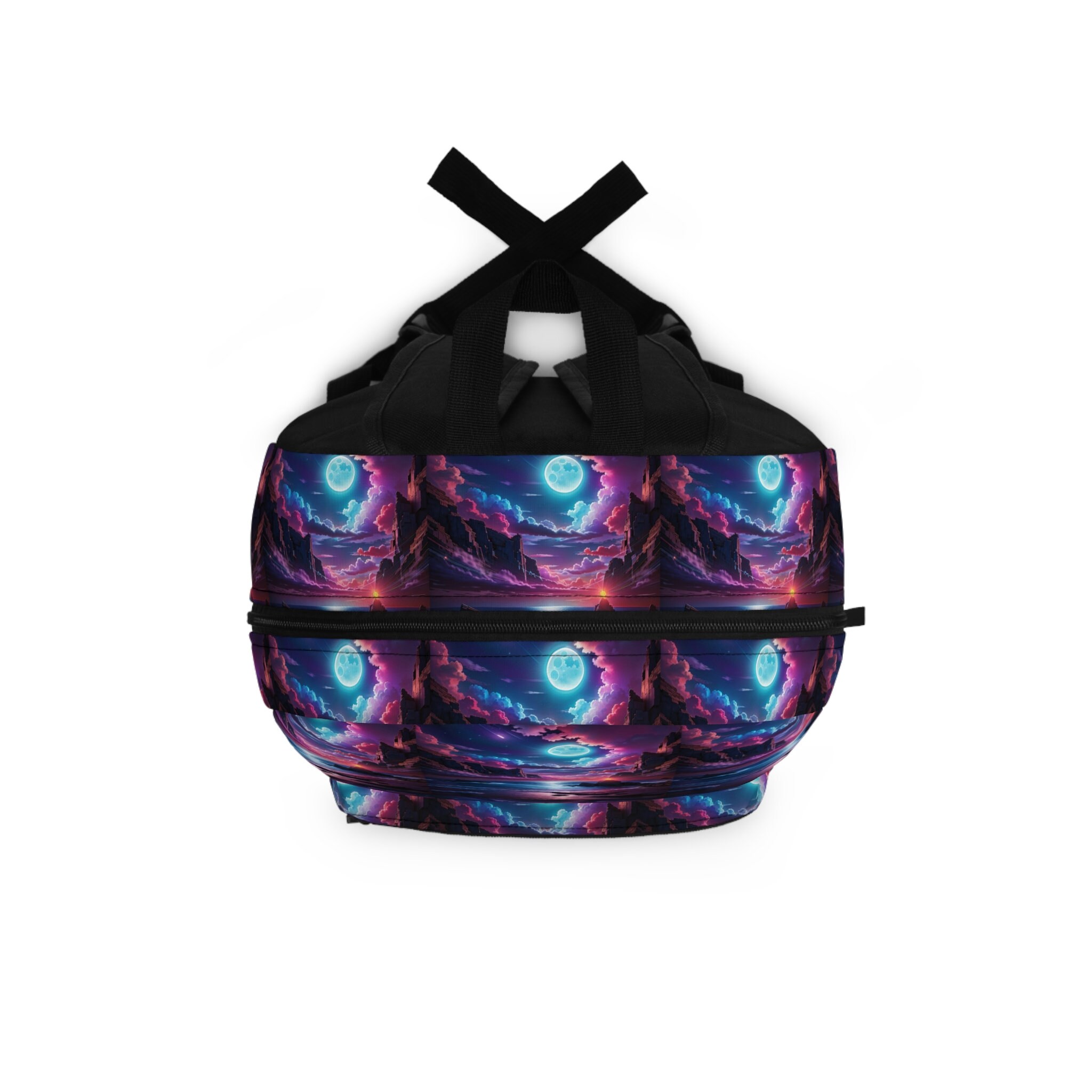 Neon Light Art Night Sky Backpack Illuminate Your Adventures Neon Light ...