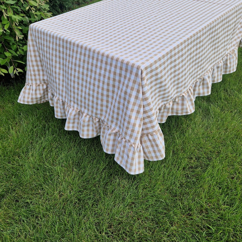 Ruffled Tablecloth - Etsy