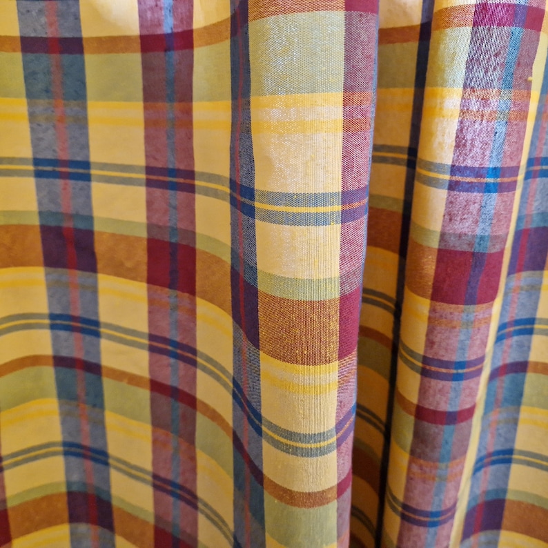 Plaid Curtains, Custom Checkered Windows Drapes for Living, Bedroom ...