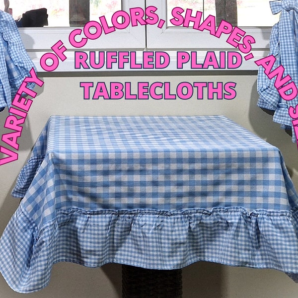 Ruffled Tablecloth - Etsy